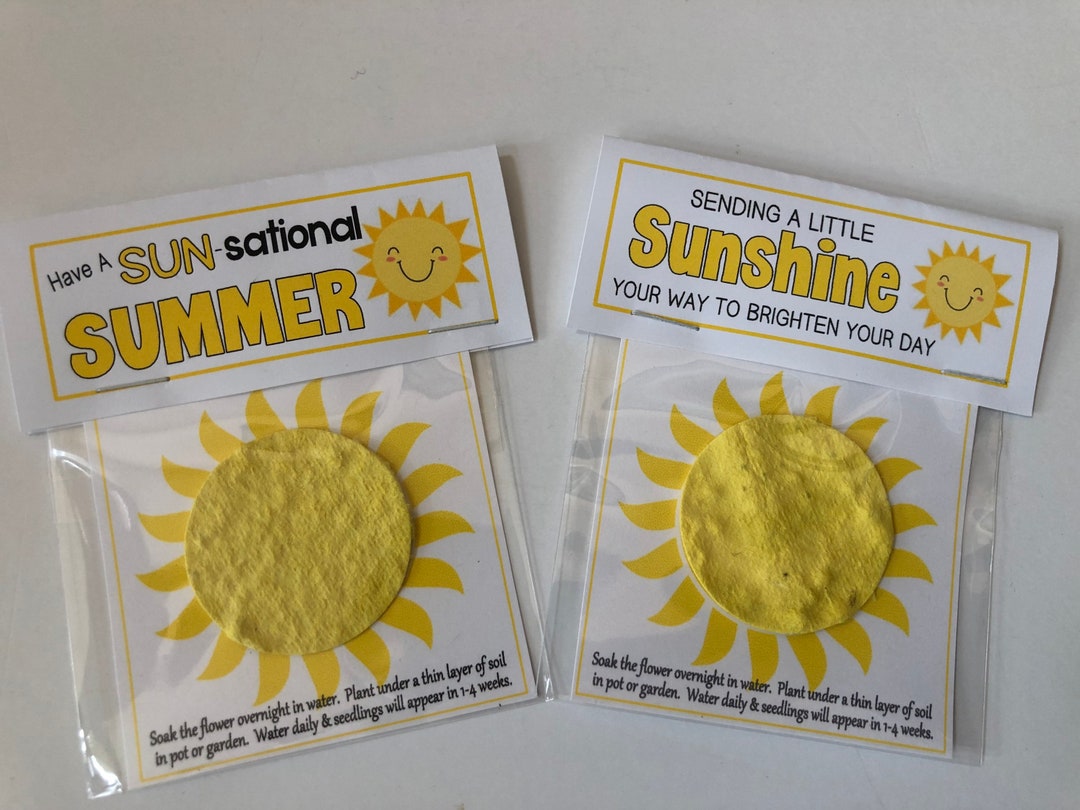 Have a Sun-sational Summer or Sending SUNSHINE teacher Gifts - Etsy
