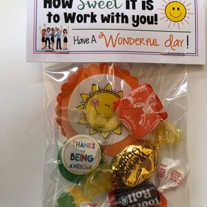 How SWEET It is to WORK With You Sweet Thoughts gag Gift Bags Funny ...