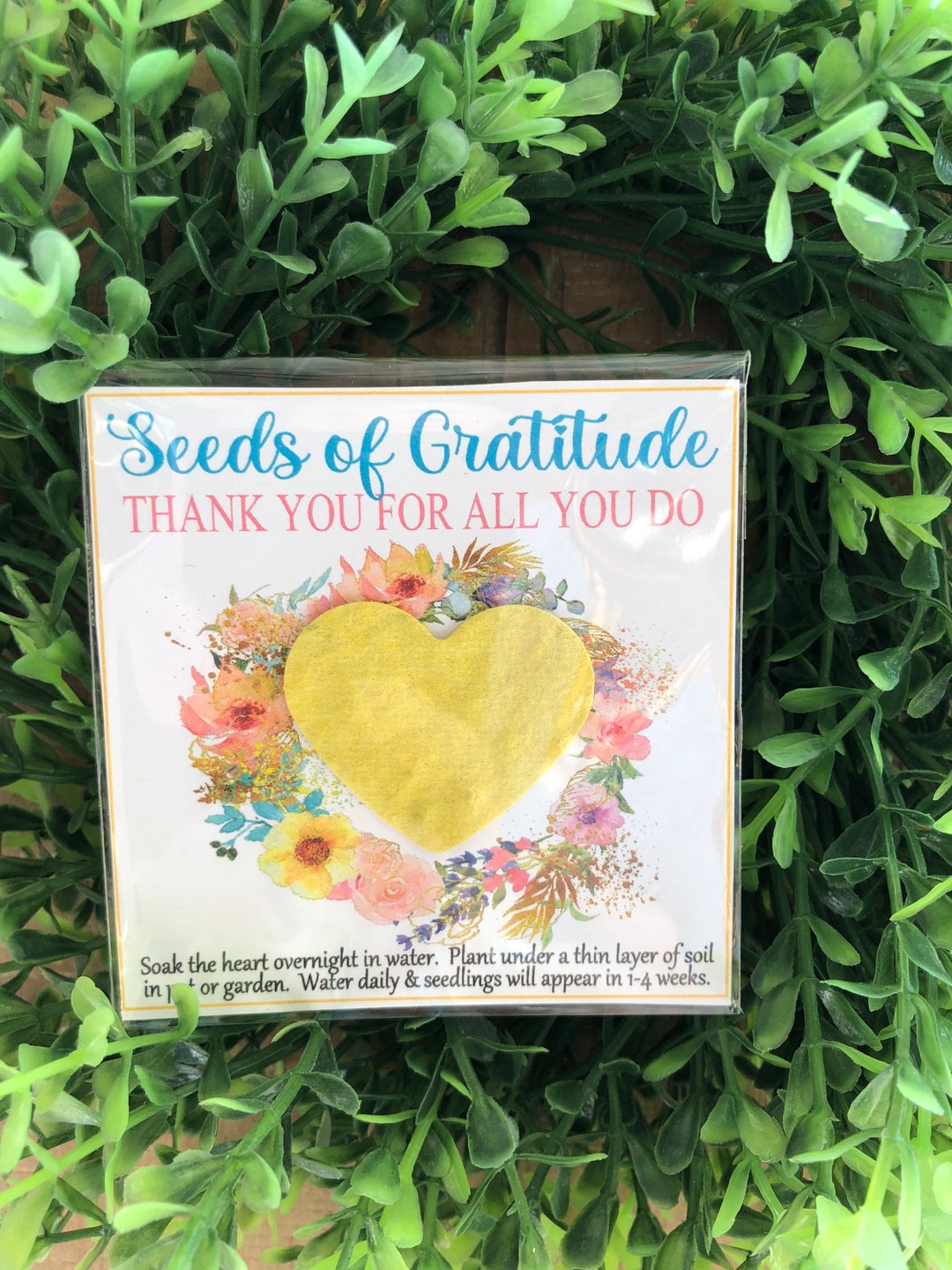 SEEDS of GRATITUDE- Bloomin' Plantable Seed Paper Gift Bags, Mothers ...