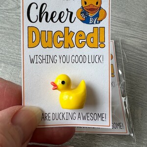 You've Been CHEER DUCKED! - Tiny Ducky Good Luck Charm, Lucky Charm ...