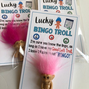 LUCKY BINGO TROLL - Adorable Good Luck Mini Troll Charm Doll - Bingo ...