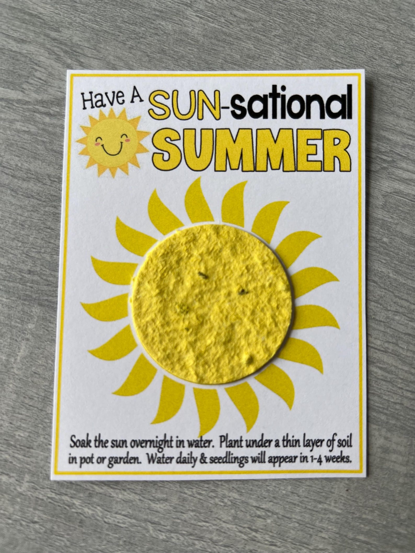 Have a Sun-sational Summer or Sending SUNSHINE -teacher Gifts or ...