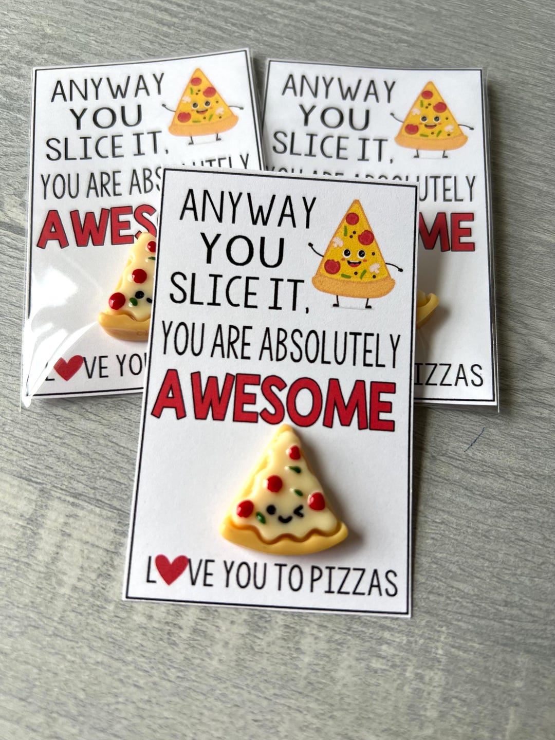 Anyway You Slice It- Mini Pizza Slice Good Luck Charm, LOVE You to ...