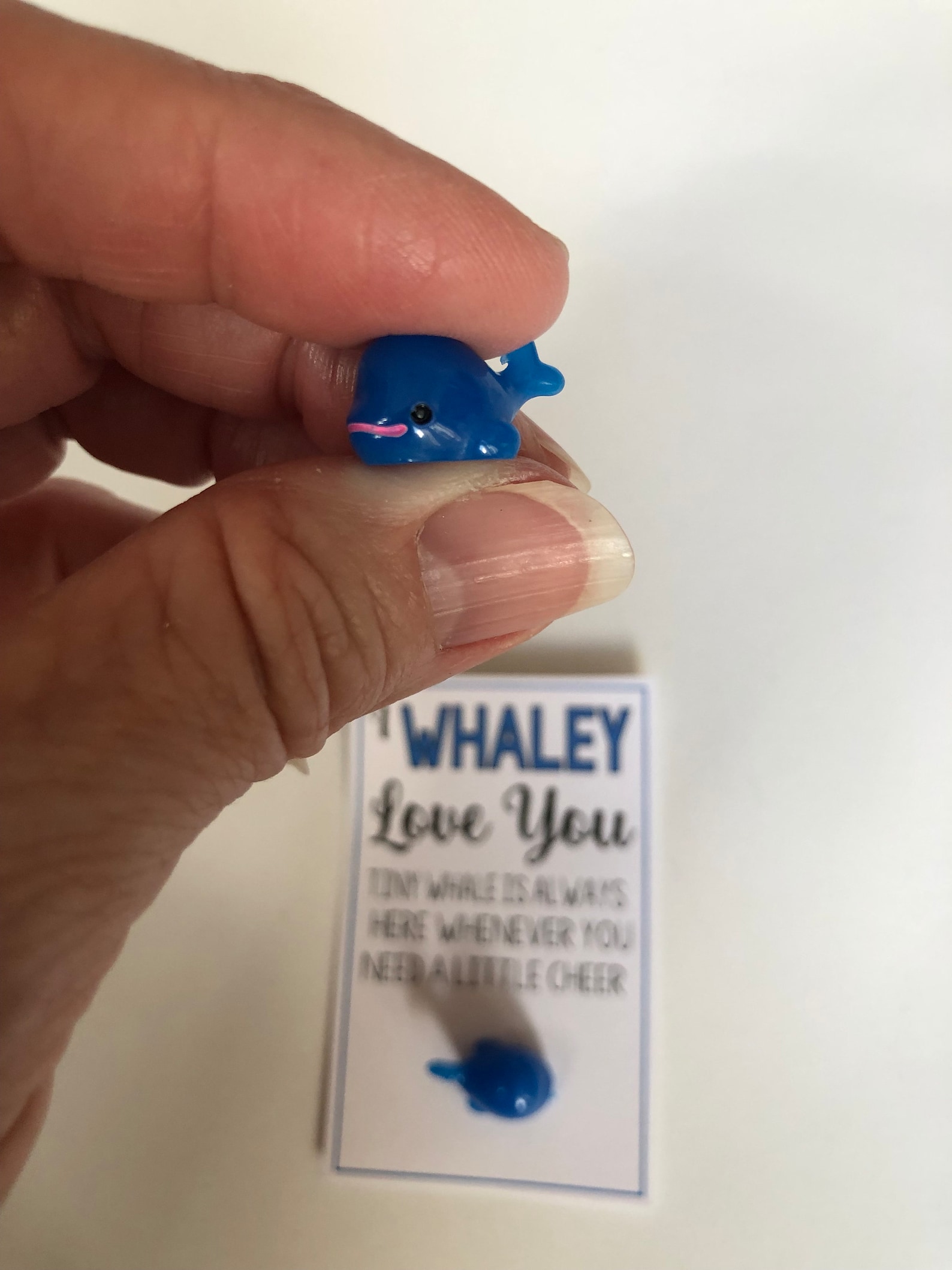 I WHALEY Love YOU- Whale Good Luck Charm, Lucky Charm - Sweet Thoughts ...