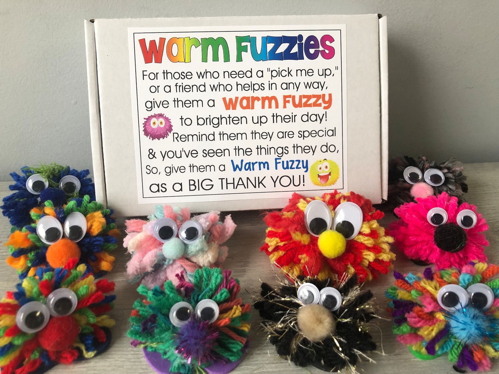 WARM FUZZIES -box With Poem & Filled With Large Critters- , Classroom ...
