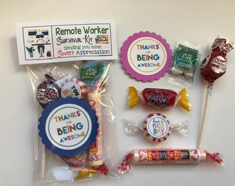 EMPLOYEE TREAT Kit sweet Thoughts Goody Bag Happy Birthday | Etsy