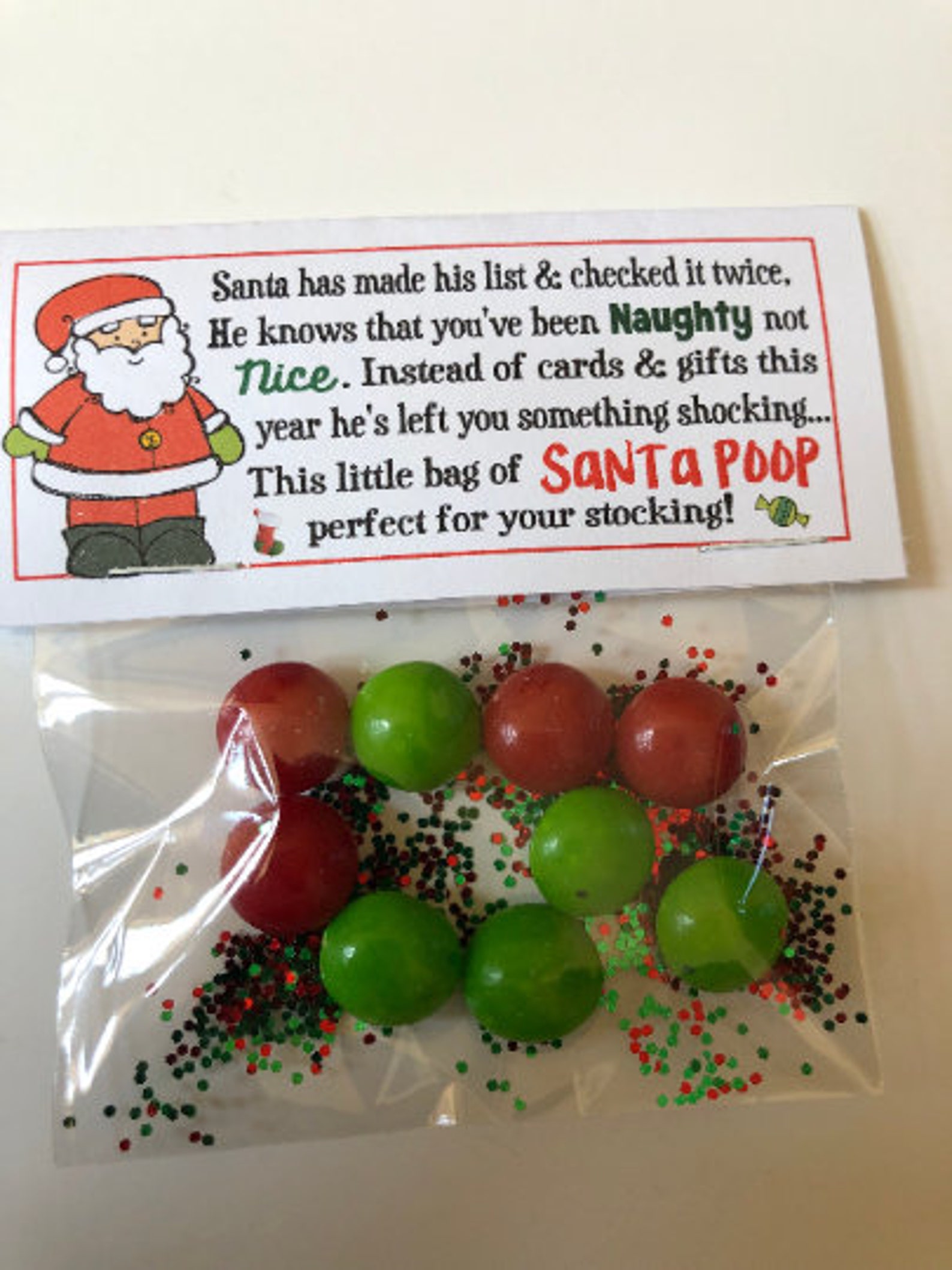CHRISTMAS Hilarious GAG Gift Bags YOU Choose 3 white | Etsy