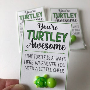You're TURTLEY AWESOME - Tiny Turtle Good Luck Charm, Lucky Charm ...