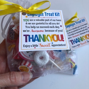 EMPLOYEE TREAT Kit -sweet Thoughts Goody Bag, Happy Birthday, Friends ...