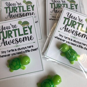 You're TURTLEY AWESOME - Tiny Turtle Good Luck Charm, Lucky Charm ...