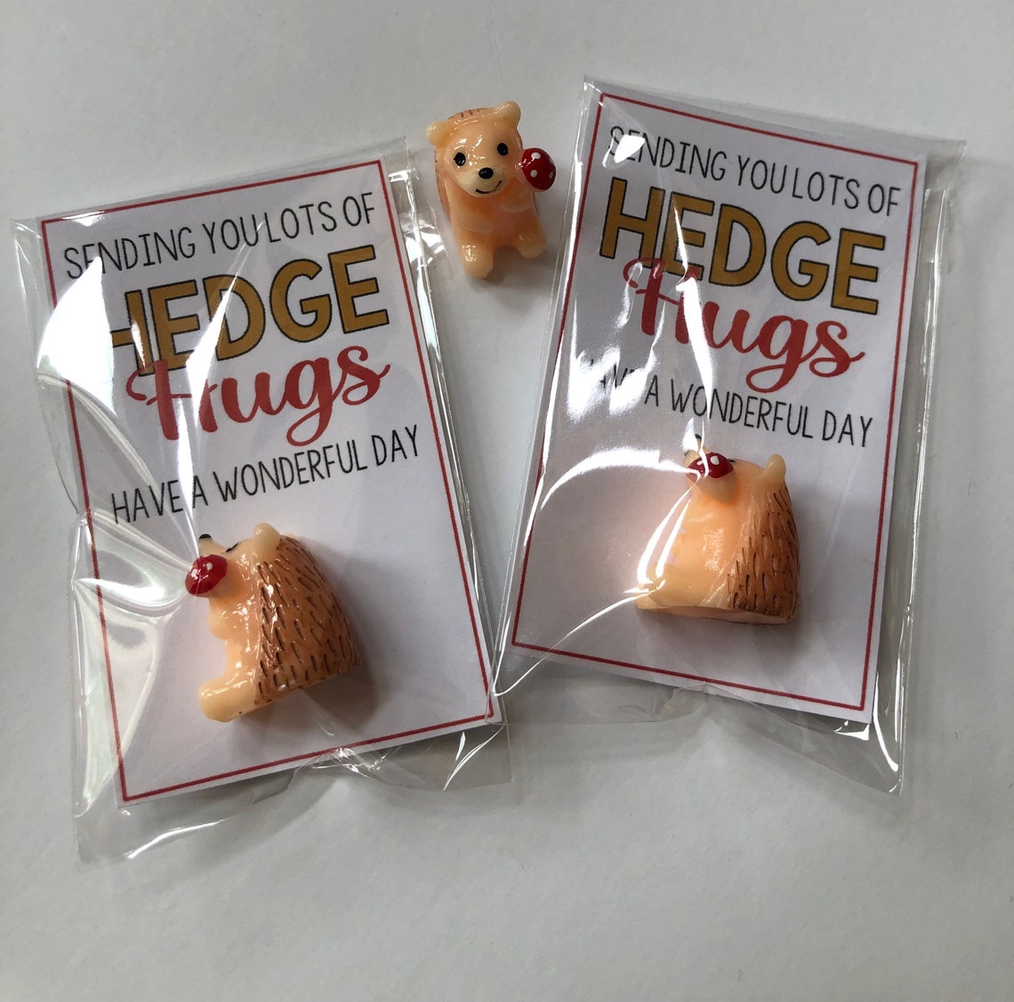 Sending You Lots of HEDGE HUGS - Tiny Hedgehog Good Luck Charm, Lucky ...
