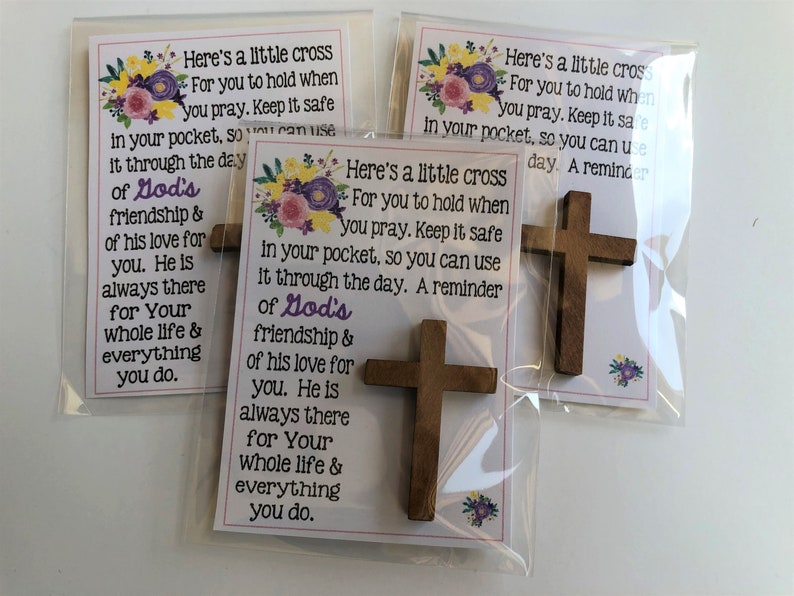 CROSS PRAYER Handheld Charm Sweet Thoughts Gift Mom - Etsy
