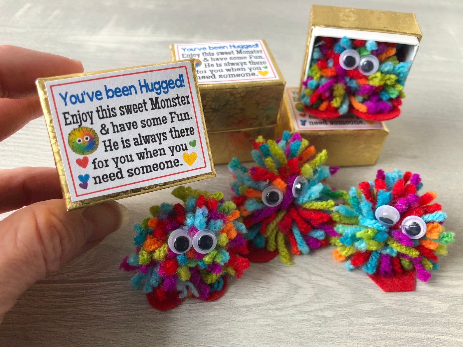 HUG MONSTER - You've Been HUGGED! - Sweet Thoughts Gift Bag, Kids ...