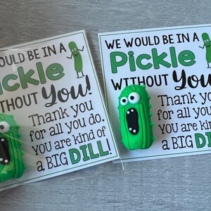 We Would Be in a PICKLE Without YOU! , Cute Mini Good Luck Charm, Sweet ...