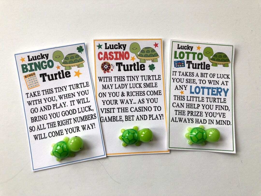 Lucky LOTTO, BINGO, CASINO Turtles - Tiny Turtle Good Luck Charm, Lucky ...