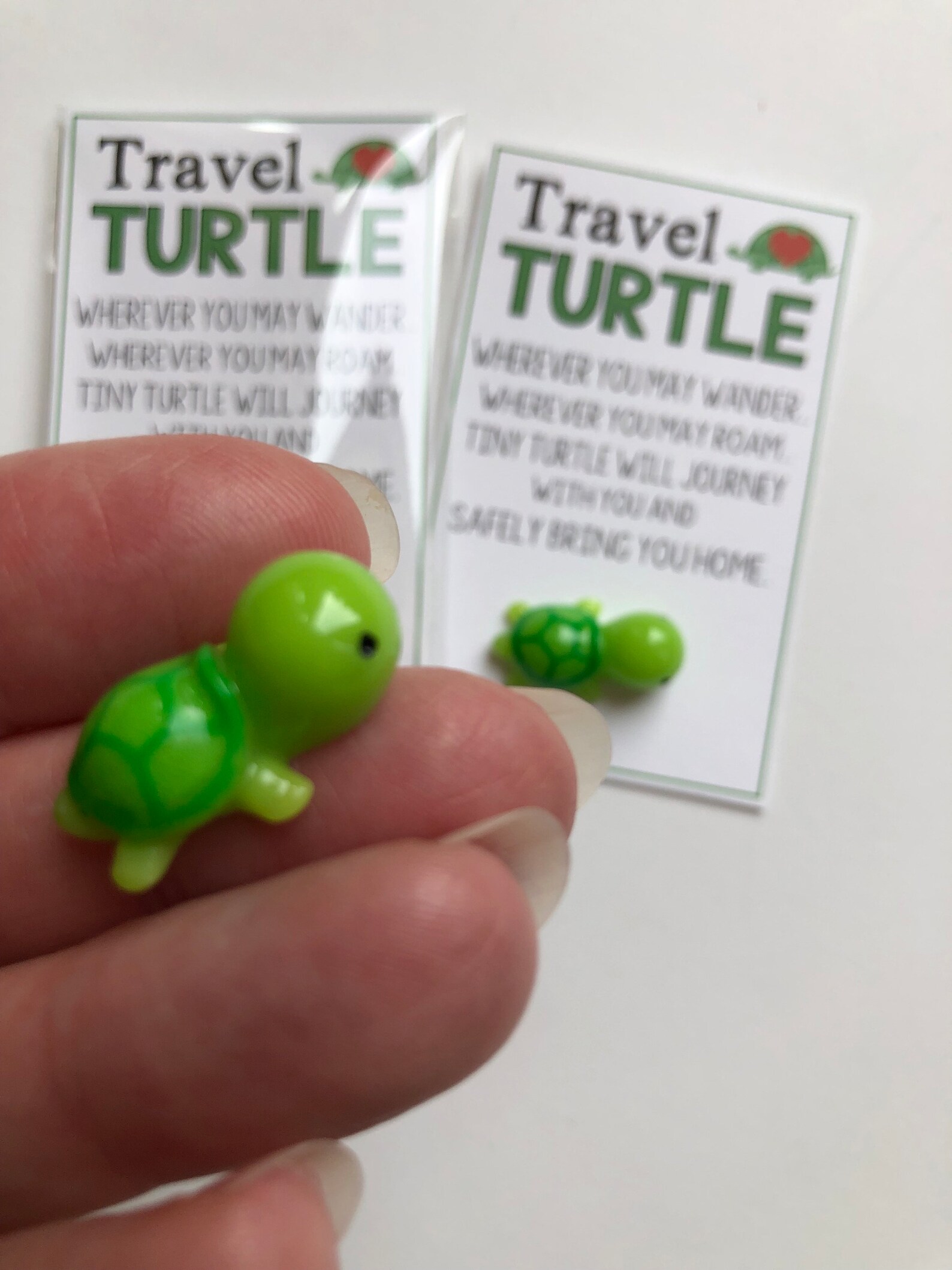 TRAVEL TURTLE Mini Adorable Turtle, Good Luck Charm, Safe Travels, Tiny ...