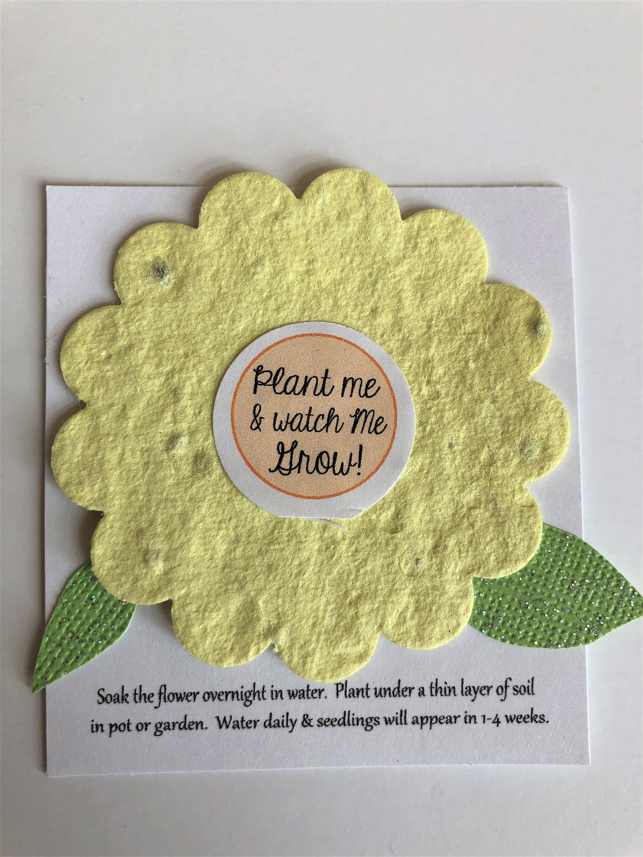 FLOWER bloomin' Plantable Seed Paper Gift Bags Mothers | Etsy