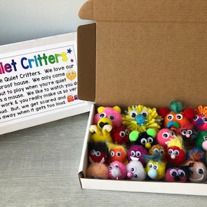 QUIET Critters-box Filled With Poem & Poms Teacher Resource, Classroom ...