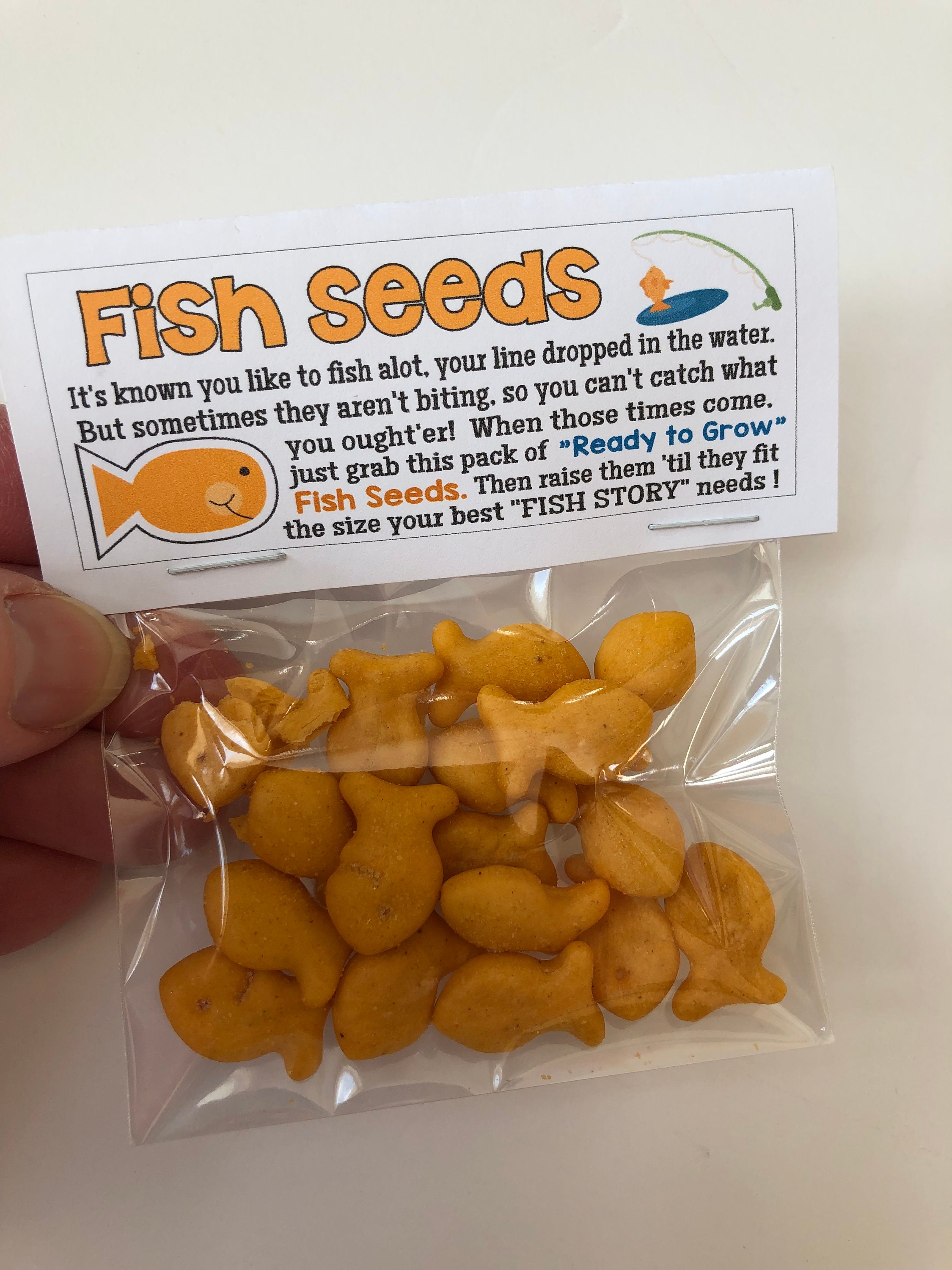 FISH SEEDS Gag Gift Bags Hilarious Birthday White Elephant - Etsy