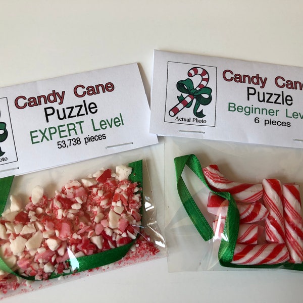 Candy Cane Puzzle - Etsy