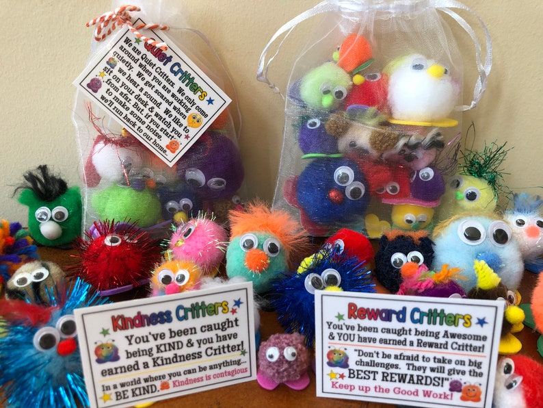 QUIET CRITTERS, Reward, Kindness Bags- Teacher Resource, Classroom ...