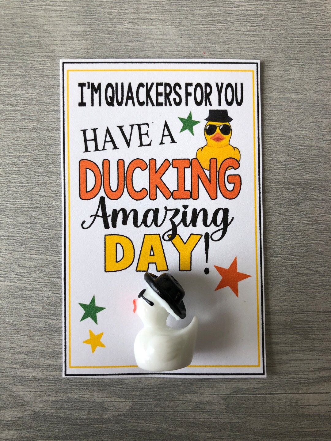 Have a DUCKING AMAZING DAY! -rubber Duck, Good Luck Charm, Lucky Ducky ...
