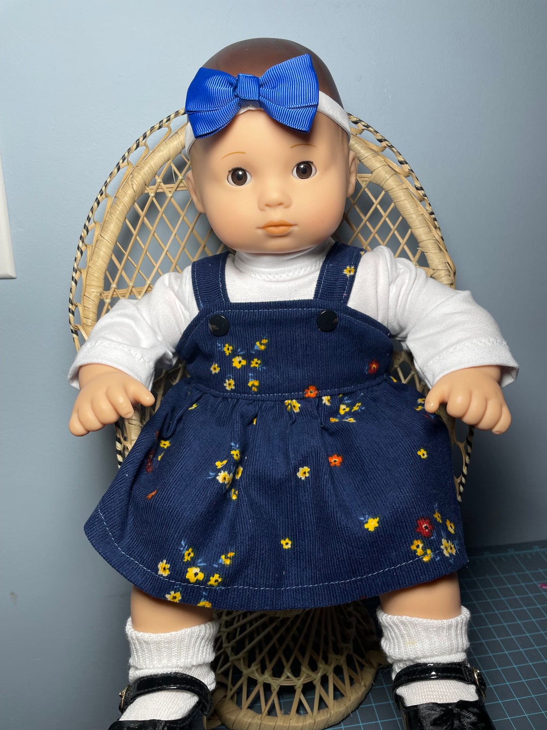 15 Inch Doll Like Bitty Baby Doll Corduroy Jumper With Shirt and ...
