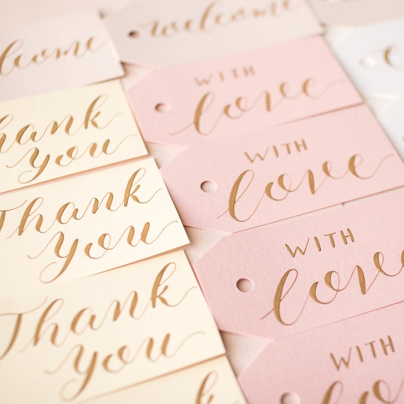 Calligraphy Tags - Etsy
