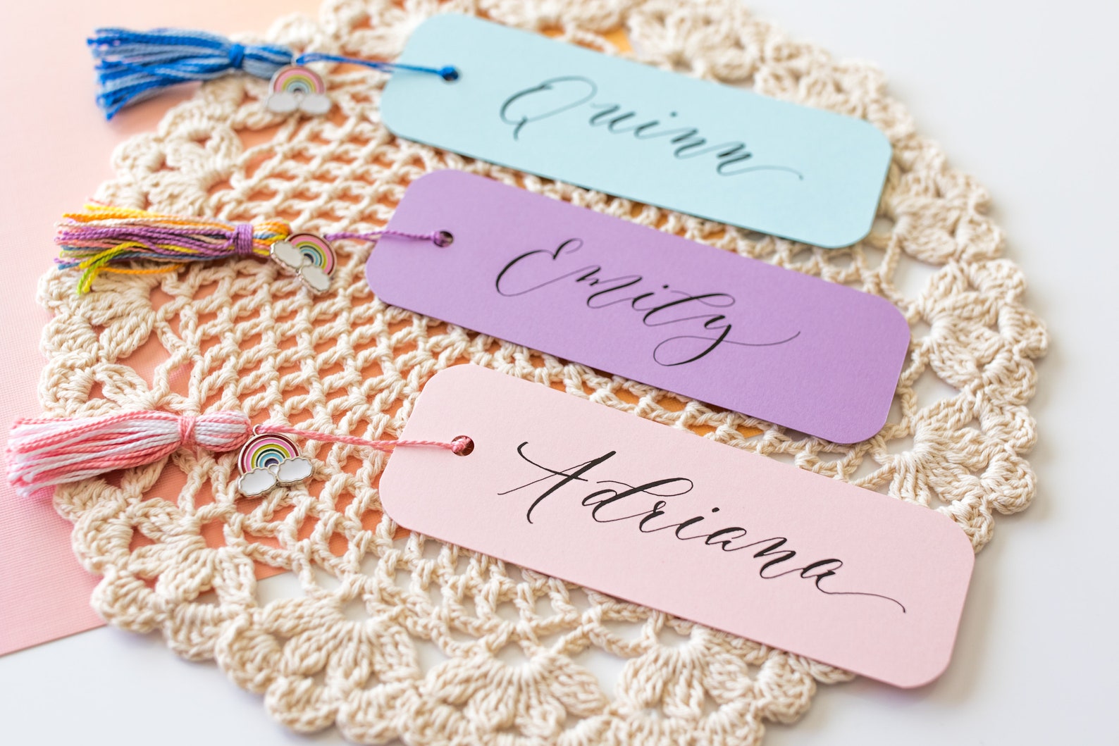 Custom Bookmarks, Calligraphy Bookmarks, Personalized Bookmarks ...