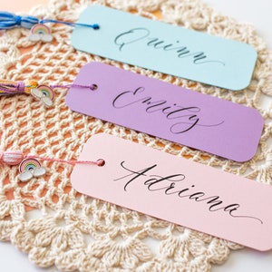 Custom Bookmarks, Calligraphy Bookmarks, Personalized Bookmarks ...