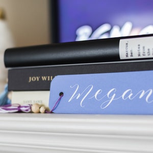 Personalized Bookmarks, Calligraphy Bookmarks, Custom Tassel Bookmarks ...