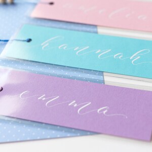 Personalized Bookmarks, Custom Bookmarks, Calligraphy Bookmarks, Beaded ...