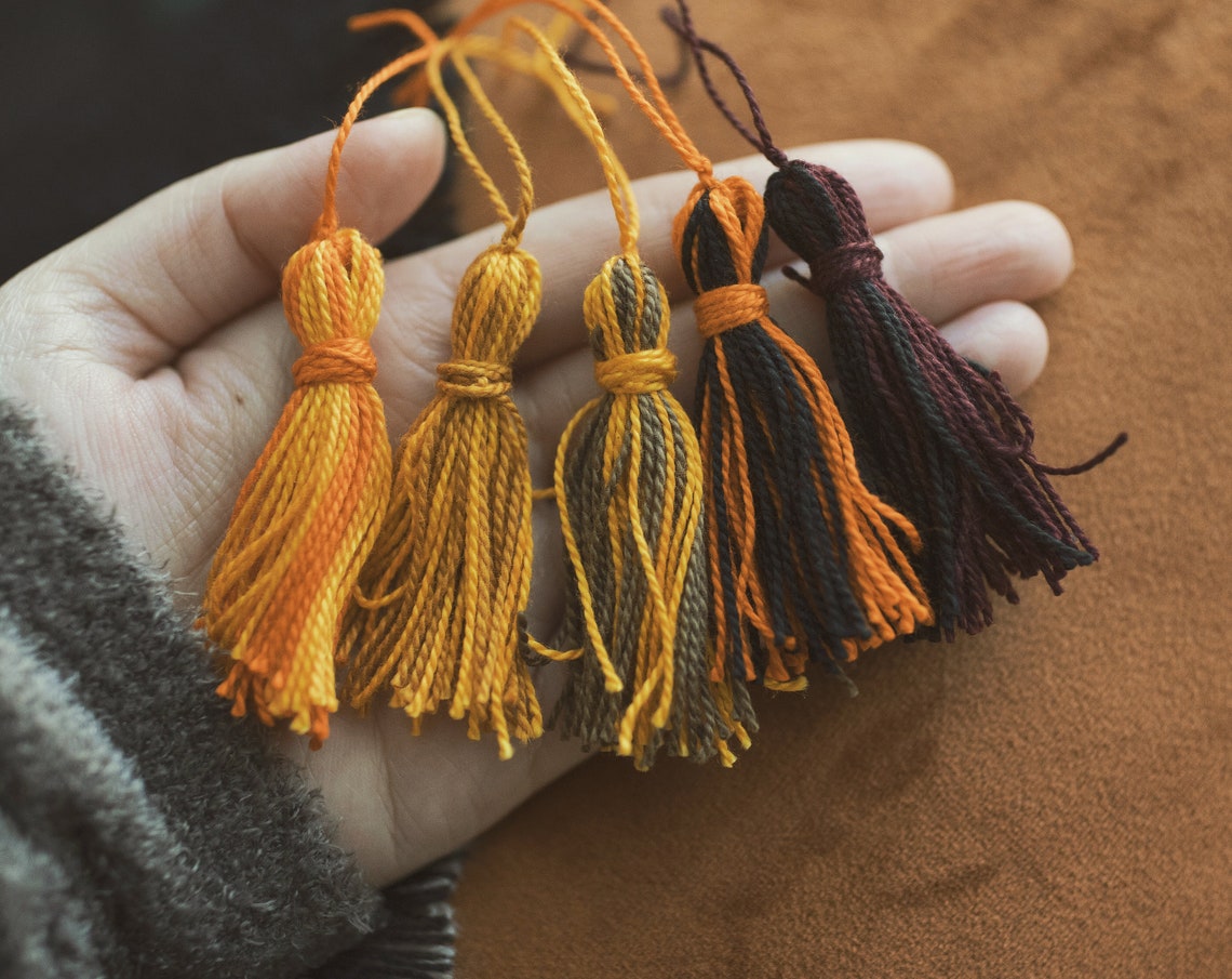 Autumn Bookmark With Tassel, Custom Bookmark, Calligraphy Bookmark ...