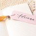 Custom Bookmarks Calligraphy Bookmarks Personalized - Etsy