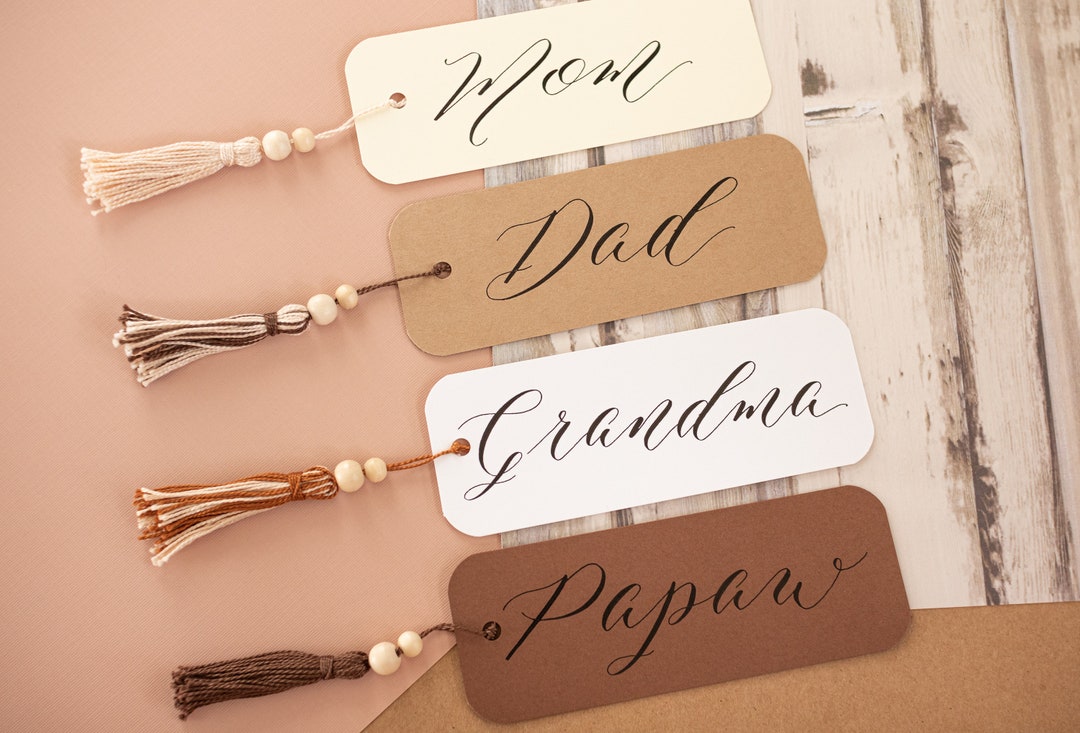 Customized Bookmarks, Personalized Bookmarks, Calligraphy Bookmarks ...