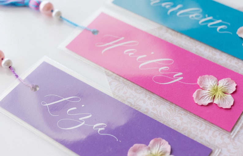 Customized Bookmarks Personalized Bookmark Handmade - Etsy