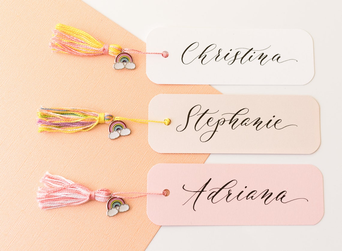 Custom Bookmarks, Calligraphy Bookmarks, Personalized Bookmarks ...