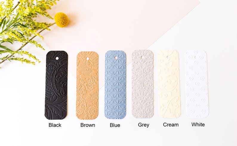 Handmade Embossed Bookmarks Custom Bookmarks Patterned | Etsy