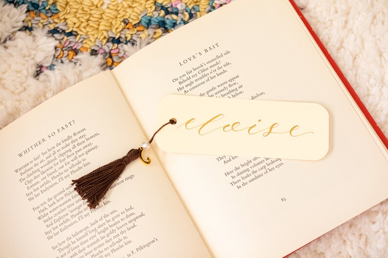 Calligraphy Bookmarks Bookmark for Women Bookmark for Men - Etsy