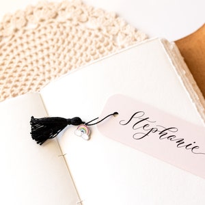 Custom Bookmarks, Calligraphy Bookmarks, Personalized Bookmarks ...