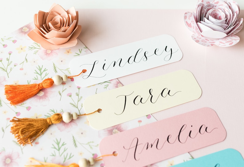 Personalized Bookmark Bookmarks Custom Calligraphy - Etsy