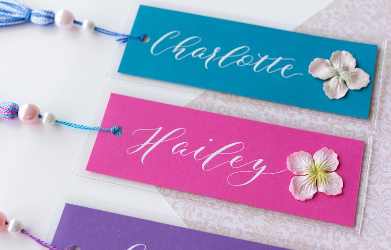 Customized Bookmarks Personalized Bookmark Handmade - Etsy