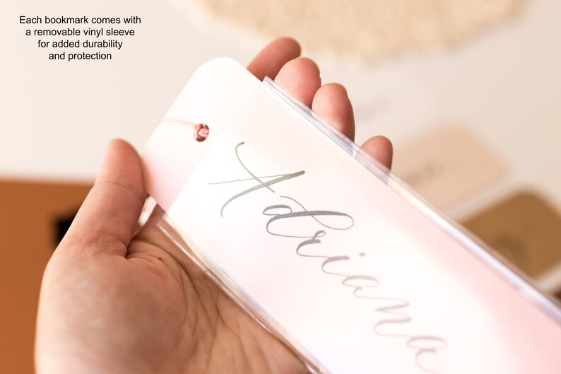 Custom Bookmarks, Calligraphy Bookmarks, Personalized Bookmarks ...