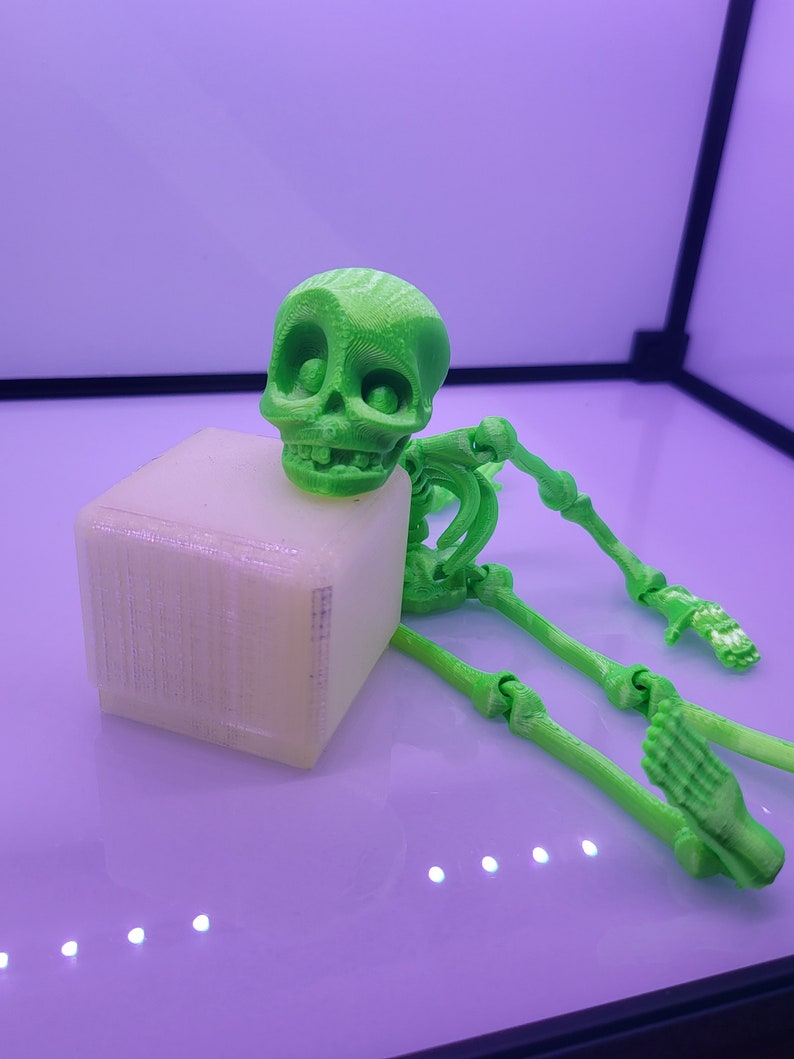 3D Printed Articulated Skeleton 8" - Etsy