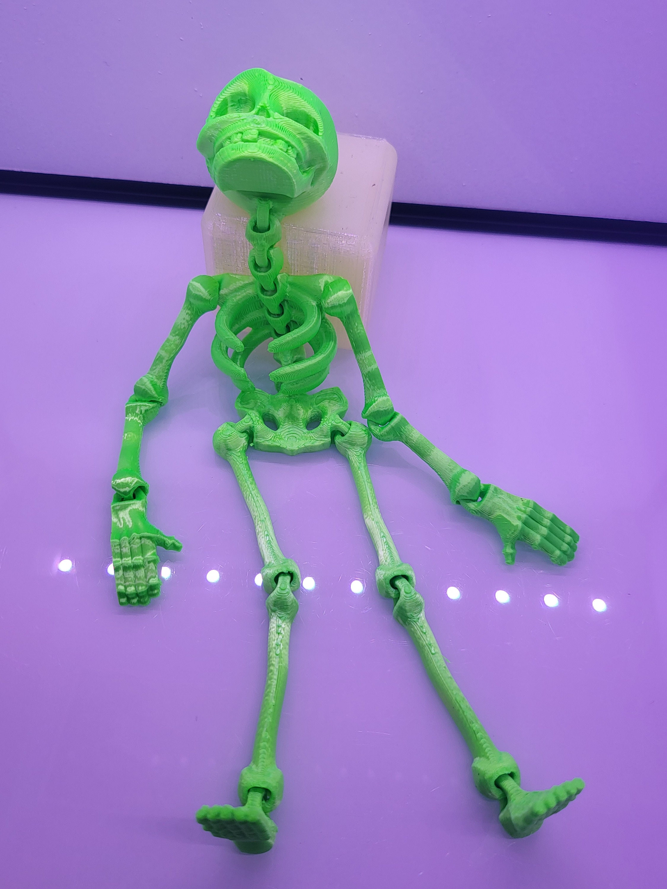 3D Printed Articulated Skeleton 8" - Etsy
