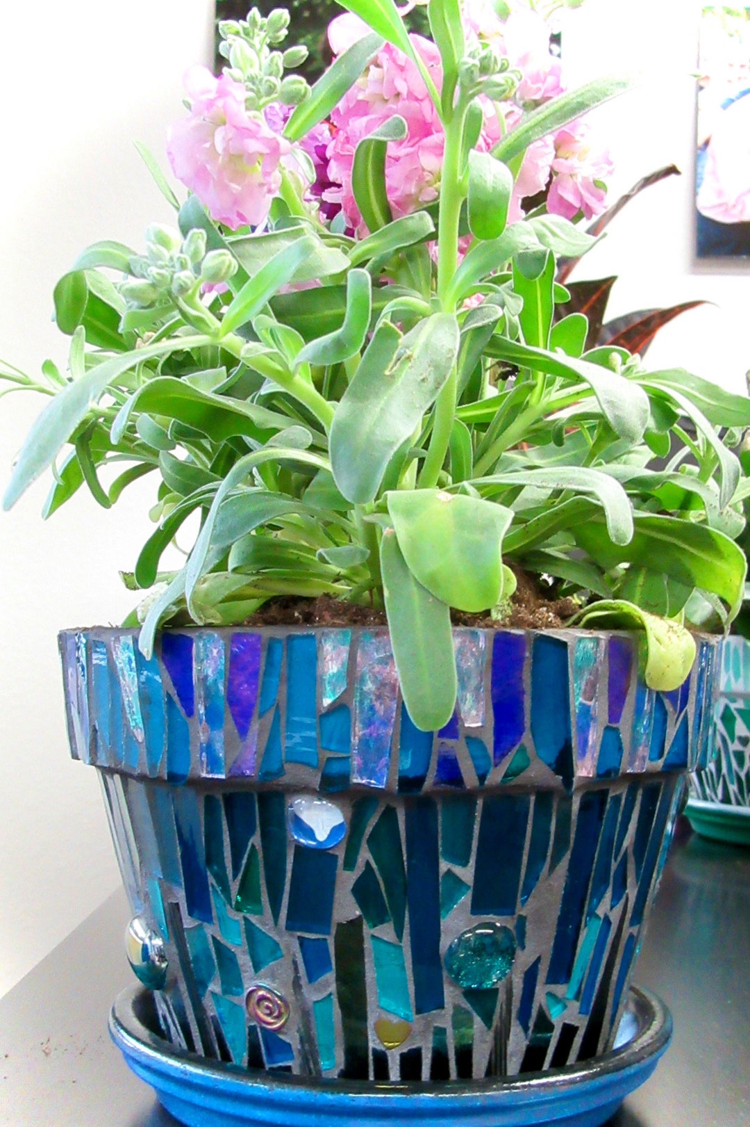Stained Glass Mosaic Flower Pots - Etsy