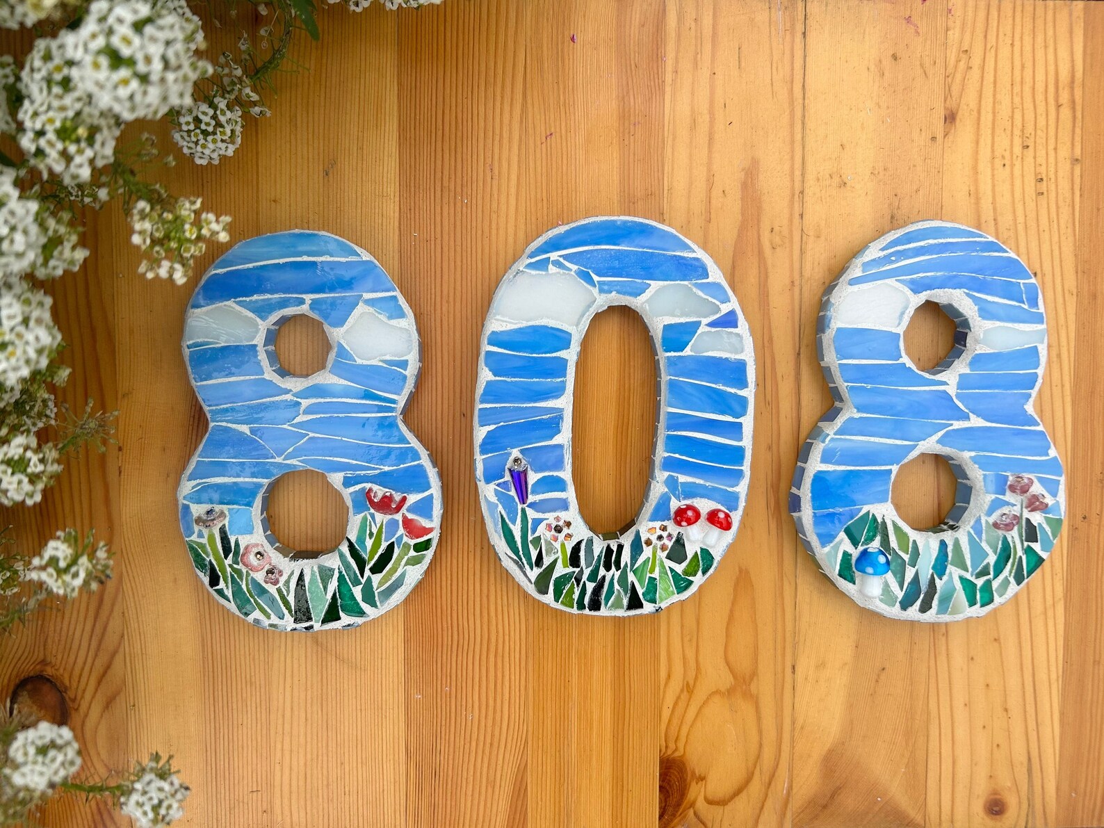 Mosaic Address Numbers - Etsy