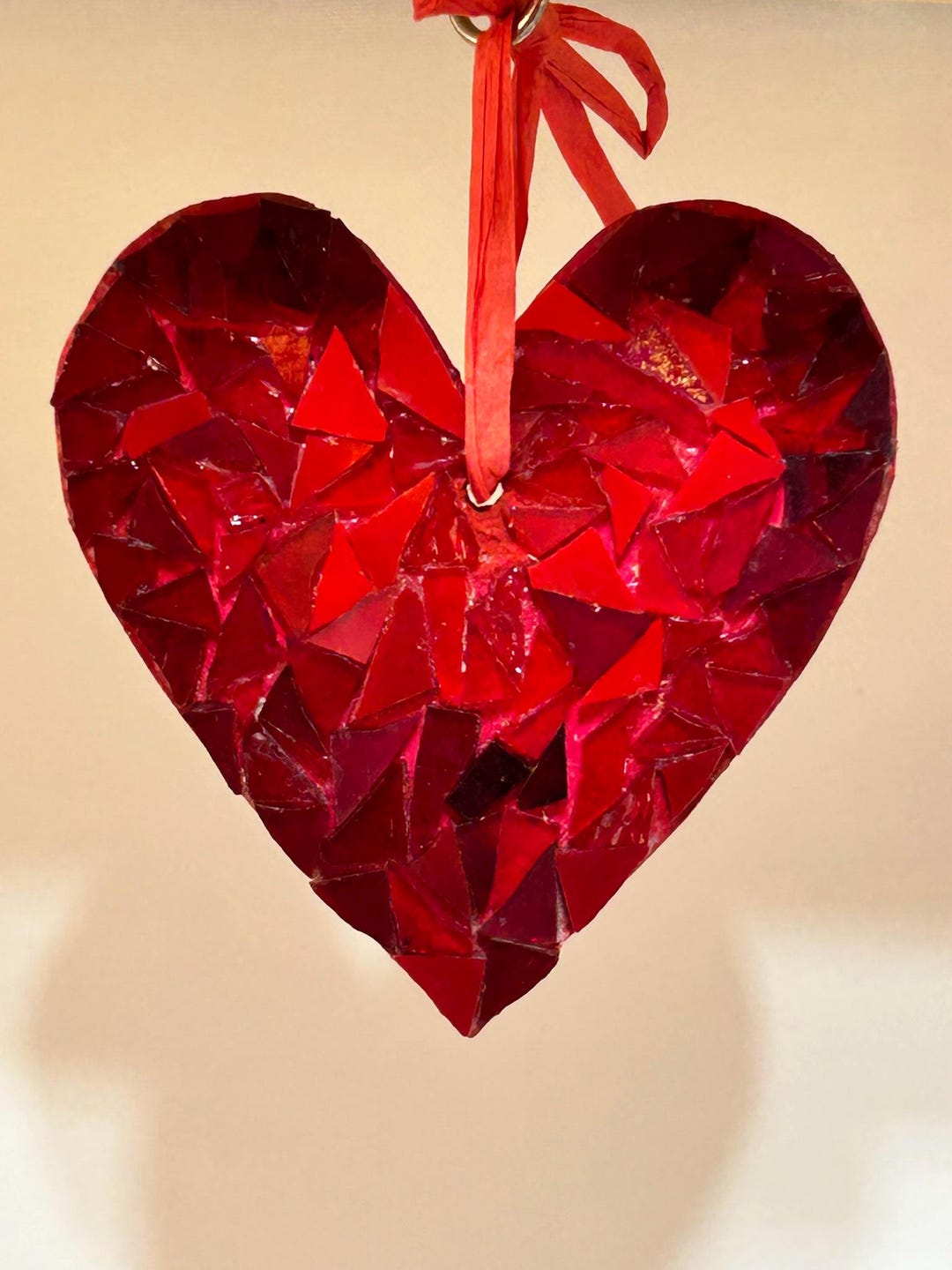Stained Glass Heartl Ornament - Etsy