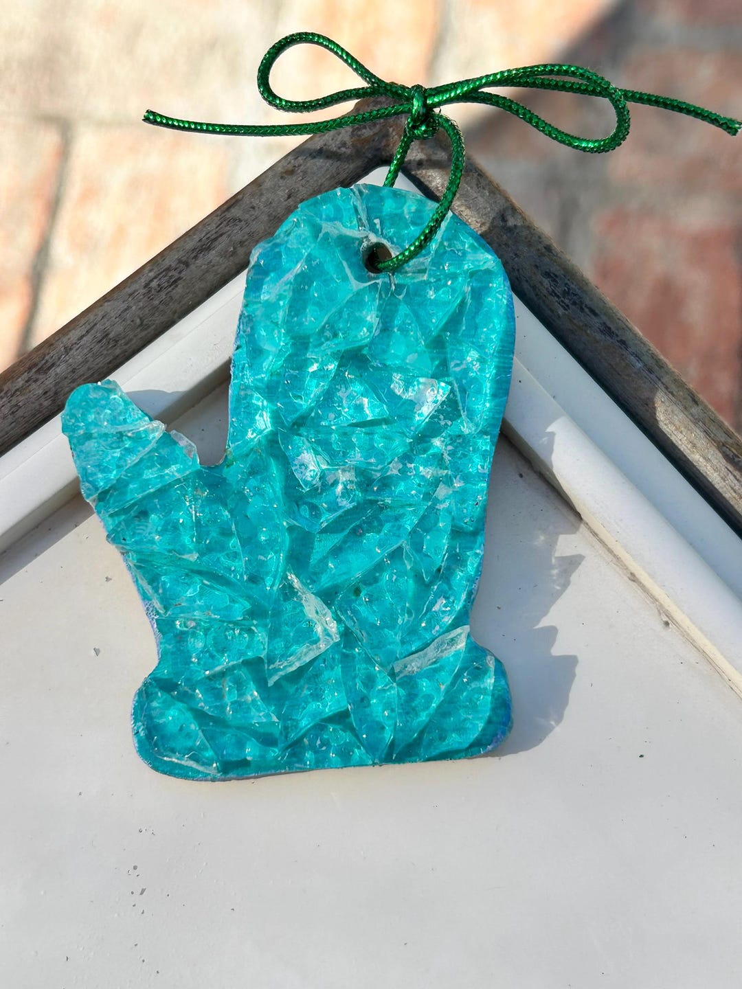 Mitten Stained Glass Ornament - Etsy