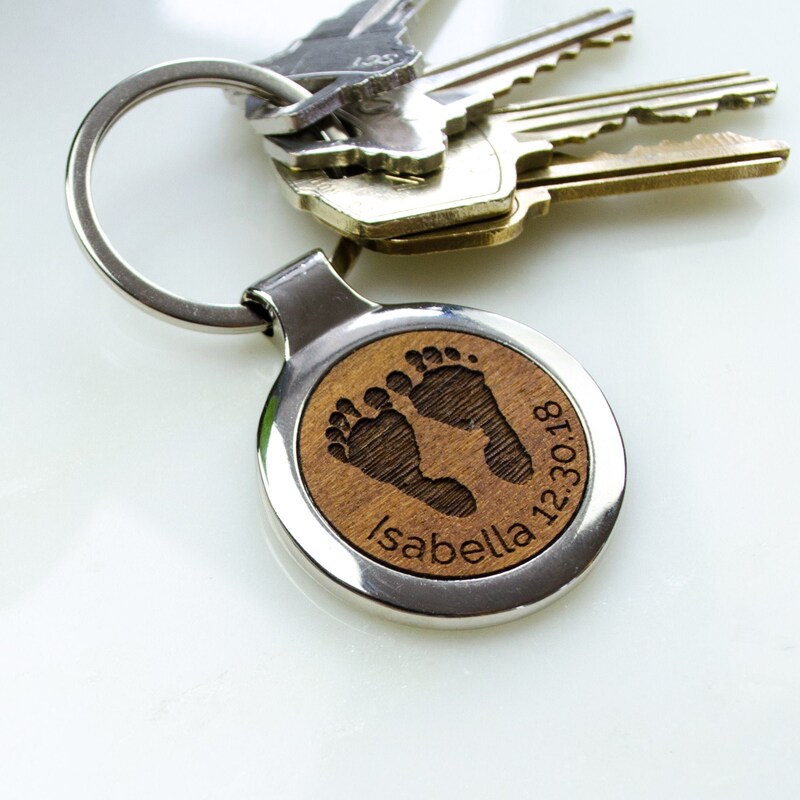 Wooden Keychain - Etsy